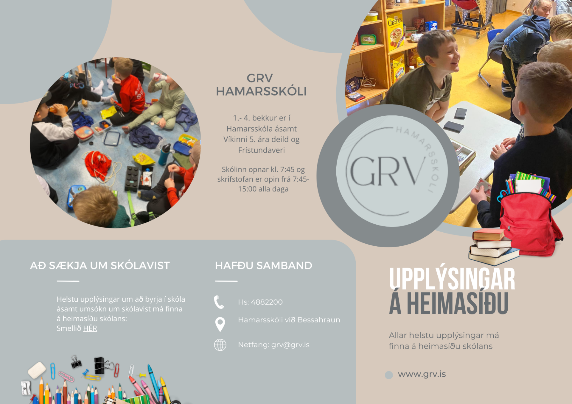 Að byrja í skóla | Grunnskóli Vestmannaeyja